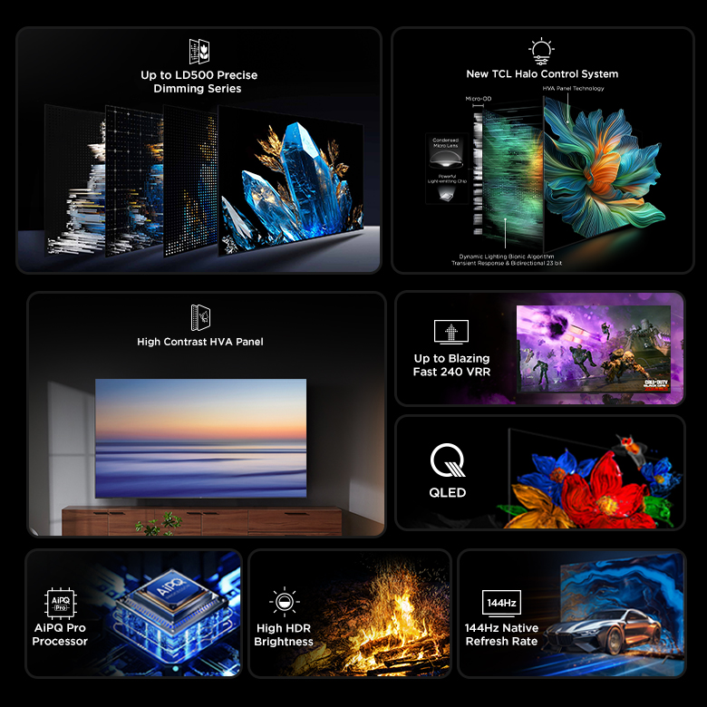 TCL 55’’ QM6K Series QD-Mini LED QLED 4K UHD Smart TV with Google TV – 55QM6K | TCL USA